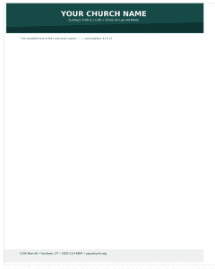 10 Free Letterheads for Churches You Can Use: Word Downloads