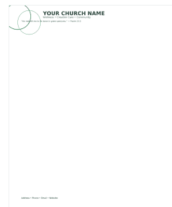 10 Free Letterheads for Churches You Can Use: Word Downloads