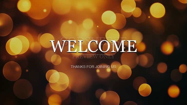 Welcome Church Slide: Set the Tone Before the Service